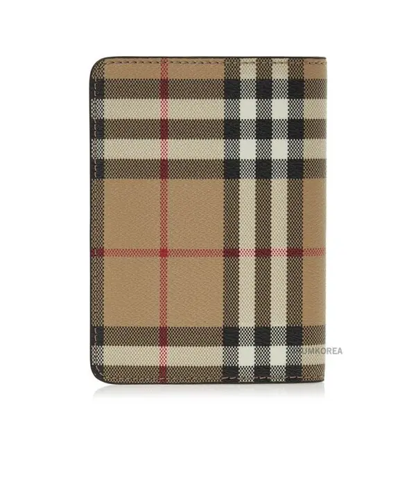 Burberry Check Passport Wallet