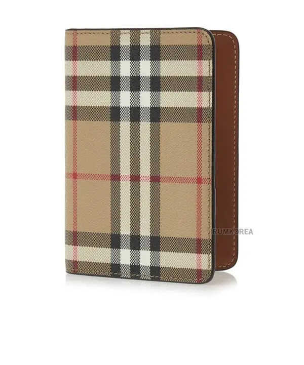 Burberry Check Passport Wallet