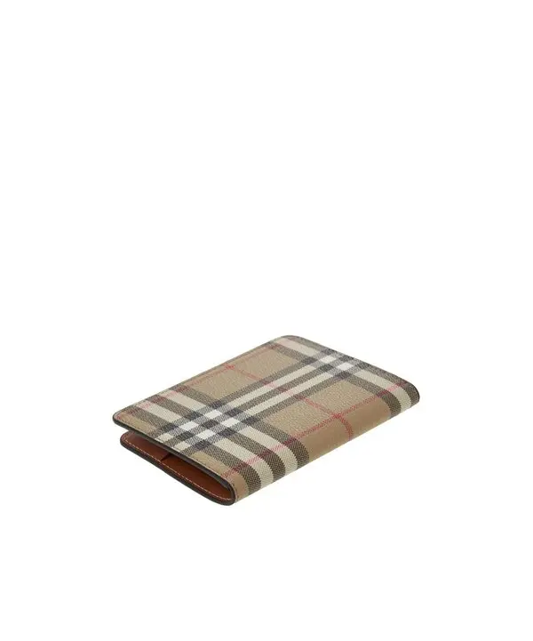 Burberry Check Passport Wallet