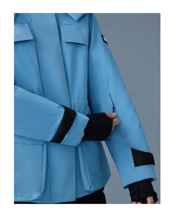 Mackage Iclyn-r Down Ski Jacket With Removable Hood - Blue