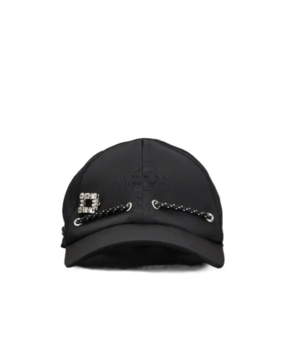 ROGER VIVIER Embellished Baseball Cap - Black
