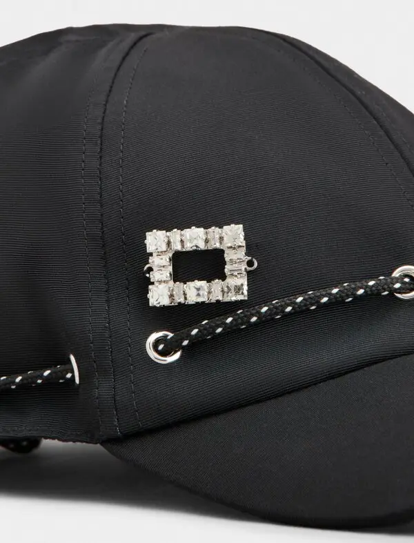 ROGER VIVIER Embellished Baseball Cap - Black