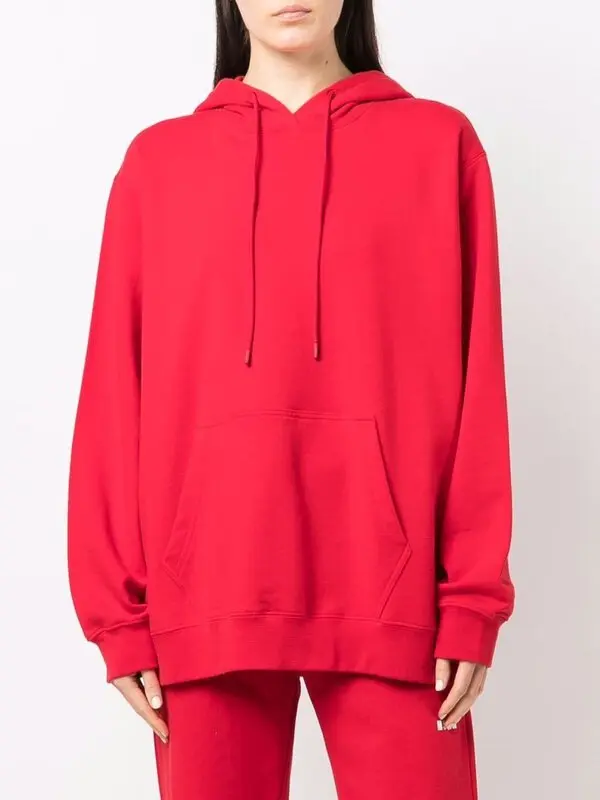 MSGM Logo Print Cotton Hoodie