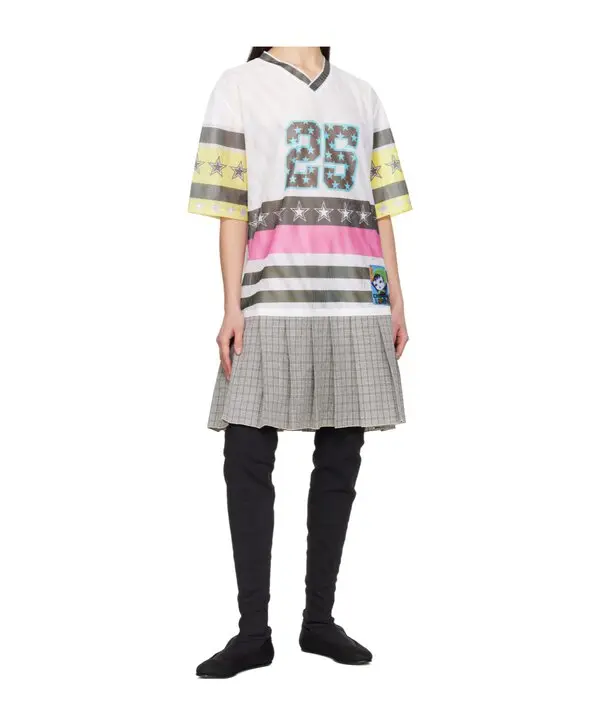 CHOPOVA LOWENA Printed V-neck Dress