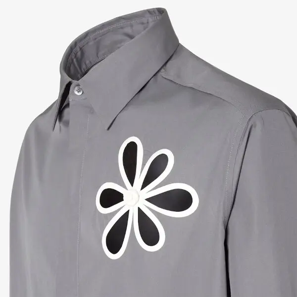 Fendi Floral Cut-out Long Sleeved Shirt