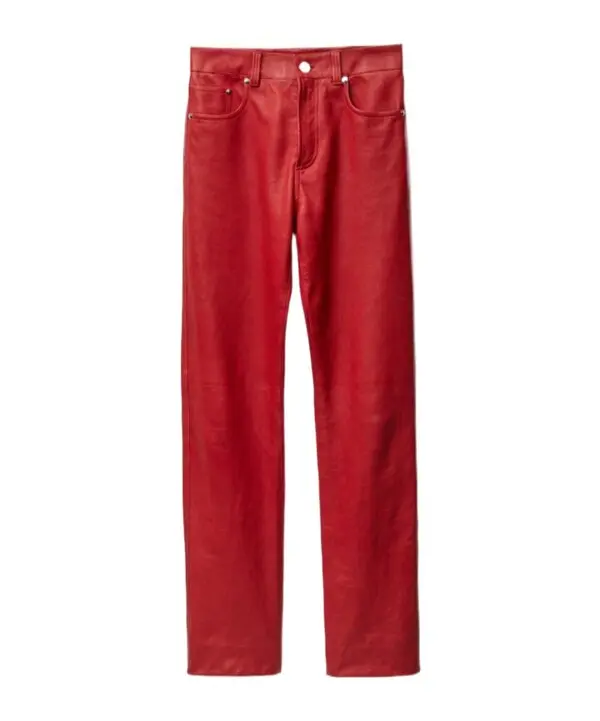 Versace Straight Trousers - Red