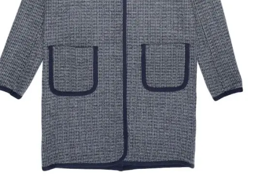 Max Mara Long Sleeved Coat With Round Neck And Pocket Detail