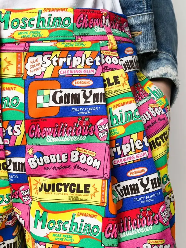 Moschino Graphic Printed Cotton Shorts