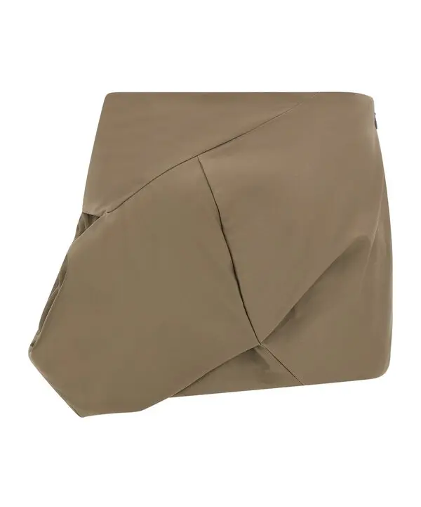 ENTIRE STUDIOS Structured Draped Mini Skirt - Gray
