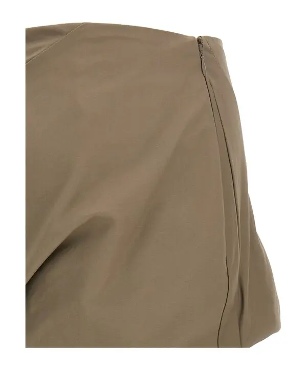 ENTIRE STUDIOS Structured Draped Mini Skirt - Grey