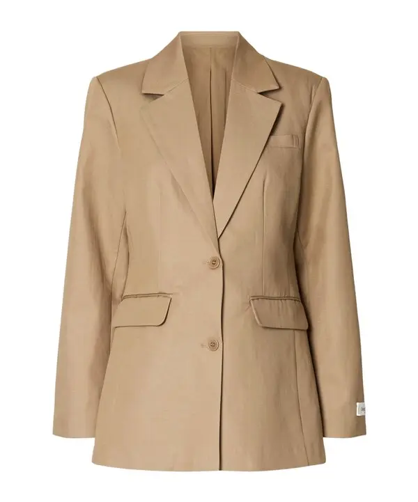SELECTED Relaxed Fit Single-breasted Blazer - Nude