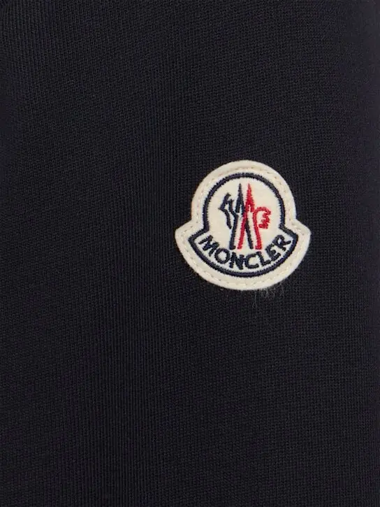 Moncler Tricolour-trimmed Cotton Sweatshirt