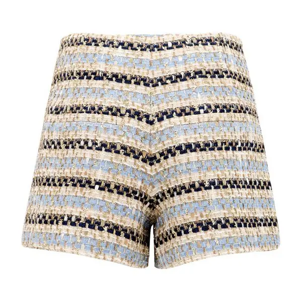 Veronica Beard Metallic Tweed Shorts