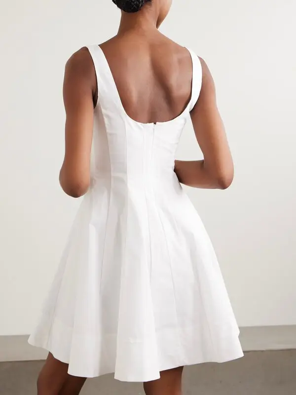 Staud Wells Mini Dress - White
