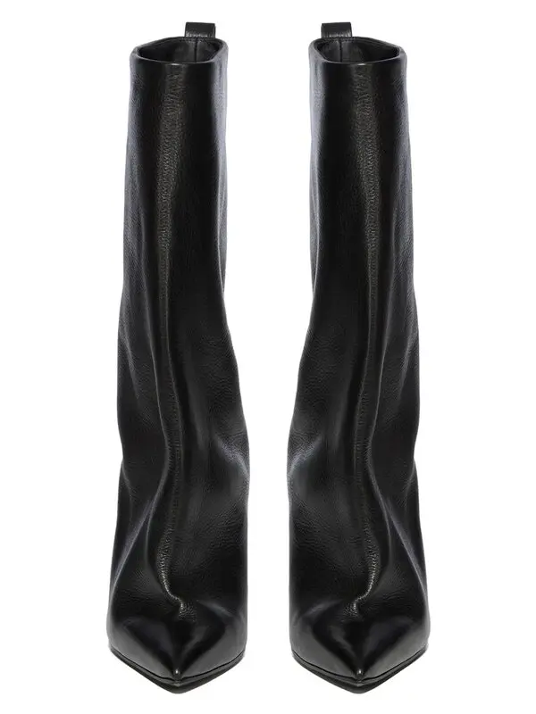 Rick Owens Cantilever Sharp Flared Boots - Black