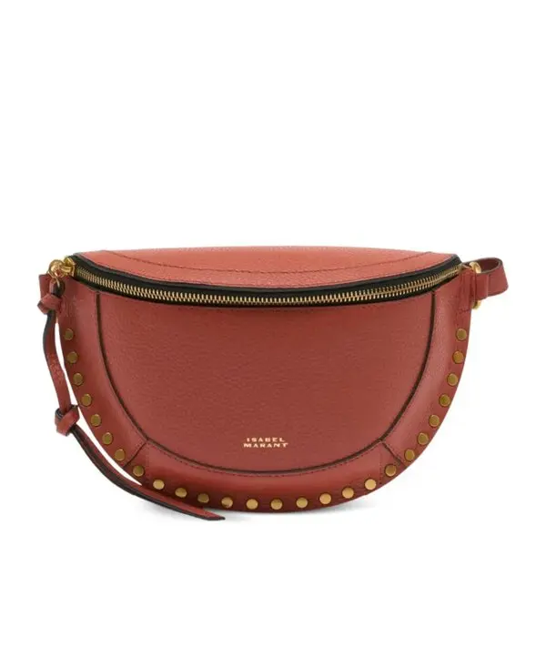 Isabel Marant Étoile Skano Studded Shoulder Bag - Brick