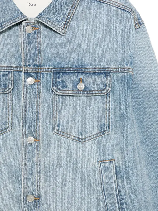 DUNST Long-sleeved Denim Jacket - Light Blue
