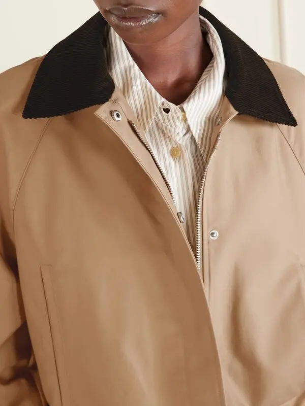 TOTEME Long Sleeve Collared Jacket With Front Pockets - No