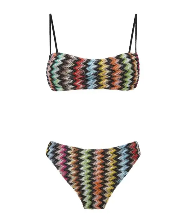 Missoni Zigzag Bikini Set - Black