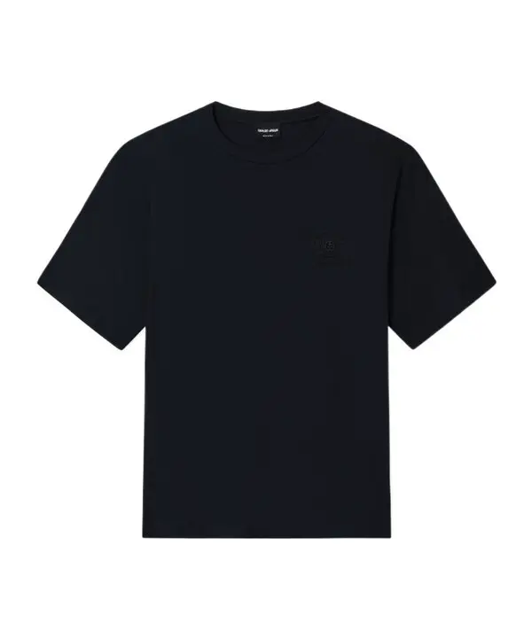 Giorgio Armani Short-sleeved Crewneck T-shirt - Navy Blue