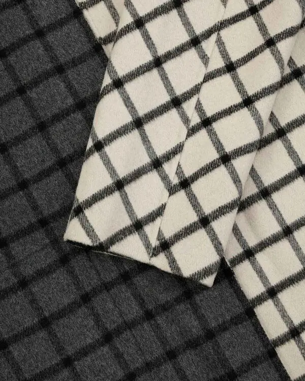 Max Mara Plaid Reversible Coat