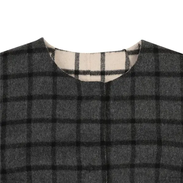 Max Mara Plaid Reversible Coat