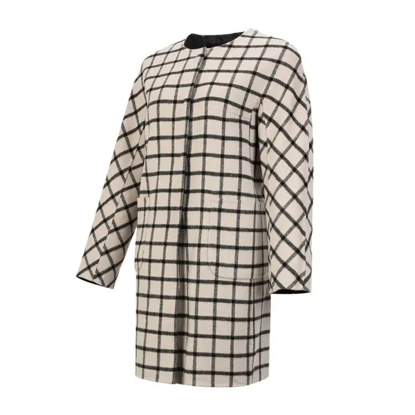Max Mara Plaid Reversible Coat