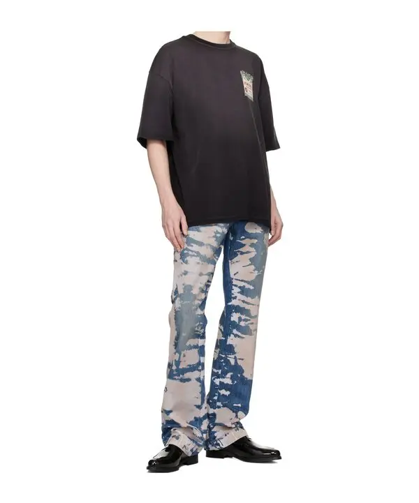 Amiri Bleached Printed Jeans