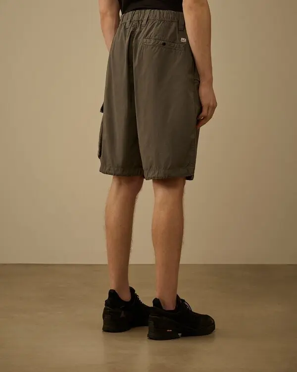 C.P. COMPANY Cotton Ripstop Cargo Shorts - Brown
