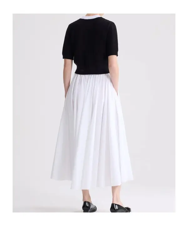 PATOU Contrast Trim Short-sleeve Knitted Sweater