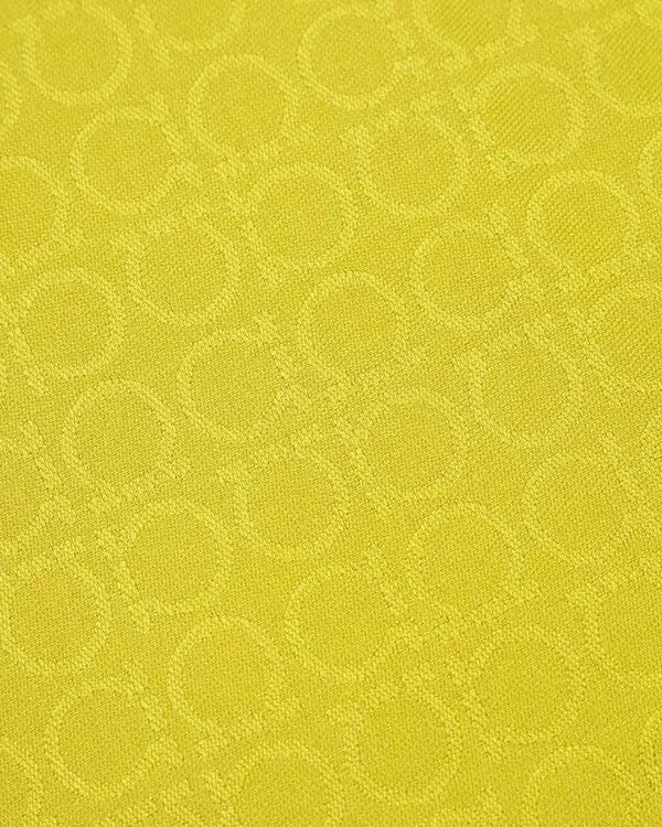 FERRAGAMO Logo Tassel Scarf - Yellow