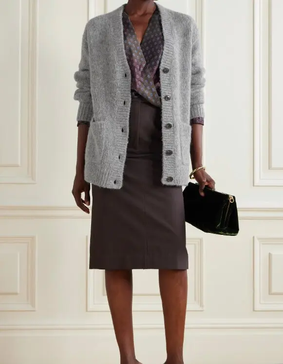 Dries Van Noten Long-sleeved Knitted Cardigan