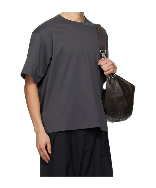 Sacai Crew Neck Short-sleeved T-shirt - Grey