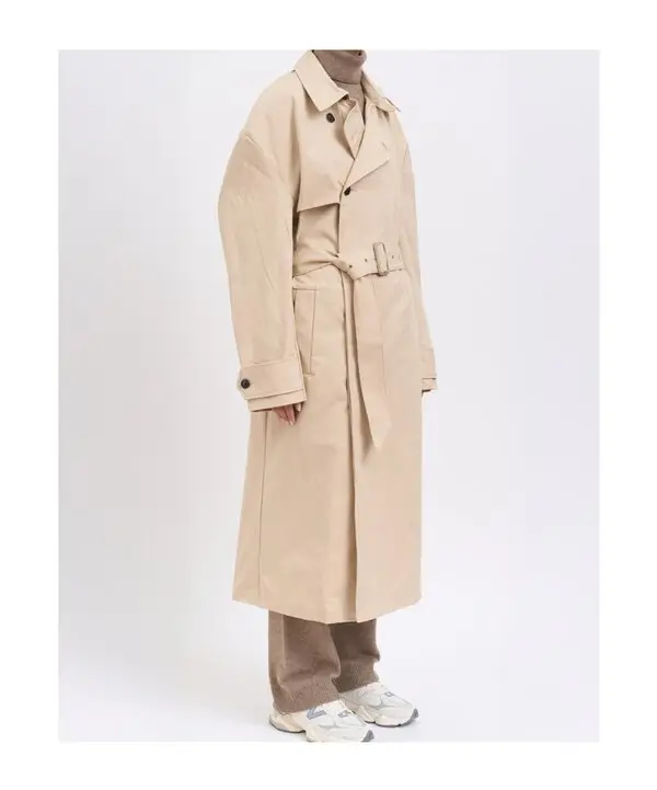 ENTIRE STUDIOS Logo Trench Coat - Nude