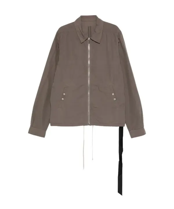 Rick Owens Zip-up Long Sleeved Jacket - Gray