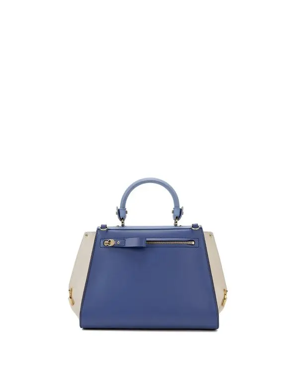 FERRAGAMO Sofia Logo Handbag - Blue