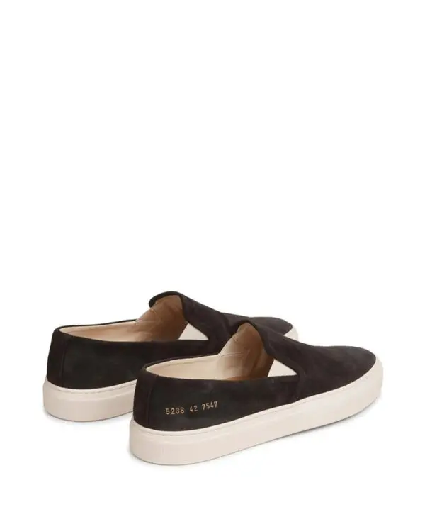 COMMON PROJECTS Low-top Minimalist Slip-on Sneakers - Black