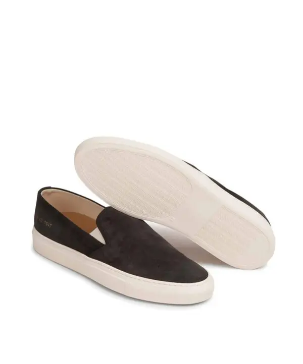 COMMON PROJECTS Low-top Minimalist Slip-on Sneakers - Black