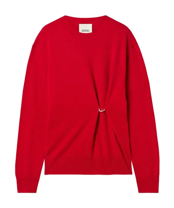 Isabel Marant Étoile Crew Neck Long Sleeve Sweatshirt With Asymmetric Detail