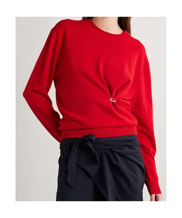 Isabel Marant Étoile Crew Neck Long Sleeve Sweatshirt With Asymmetric Detail