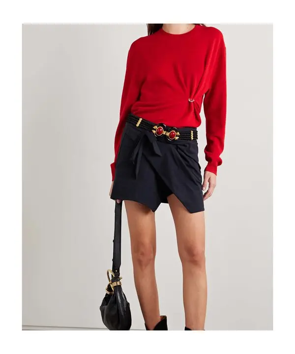 Isabel Marant Étoile Crew Neck Long Sleeve Sweatshirt With Asymmetric Detail