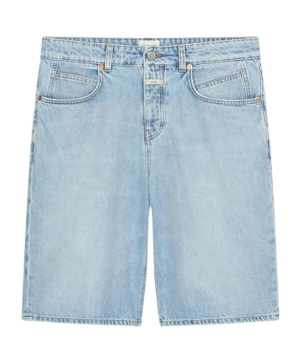 Closed Jenica Patch-pocket Denim Shorts - Transparent Blue