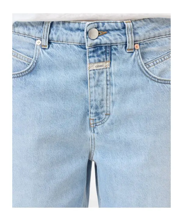 Closed Jenica Patch-pocket Denim Shorts - Transparent Blue