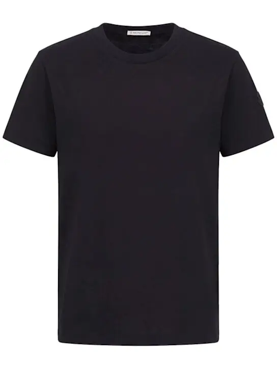 Moncler Embroidered Logo Cotton T-shirt