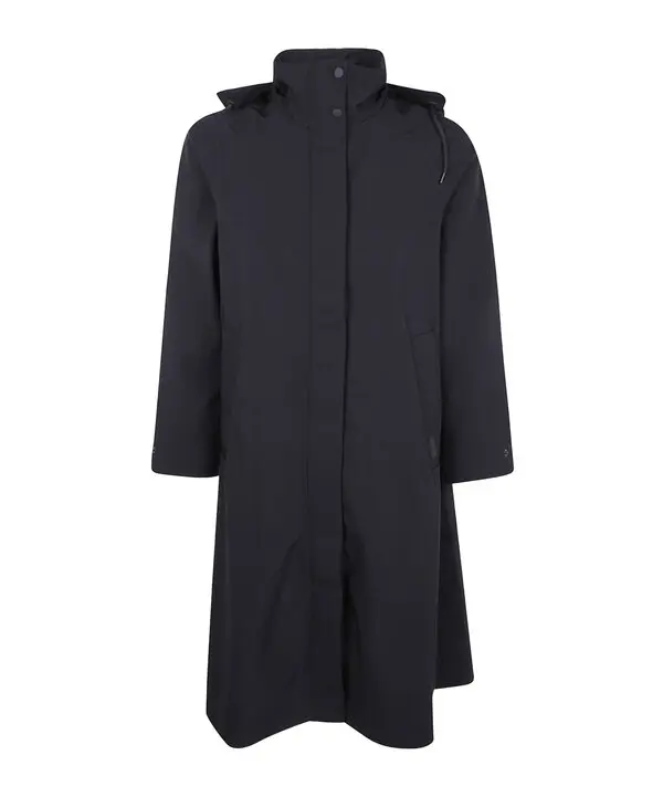 Rains Suva Vision Softshell A-line Hooded Raincoat - Black