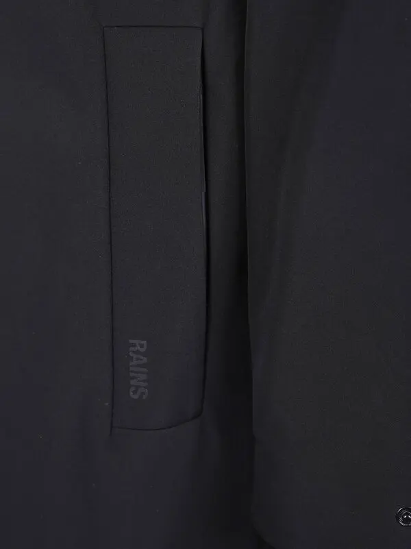 Rains Suva Vision Softshell A-line Hooded Raincoat - Black