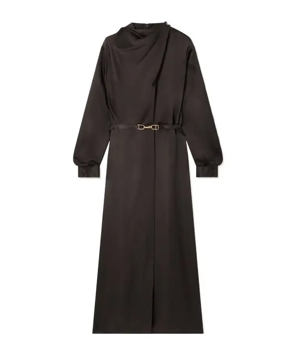 Gabriela Hearst Silk Satin-crepe Midi Dress