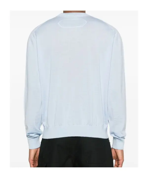 Jacquemus Logo Embroidered Round Neck Long Sleeve Top