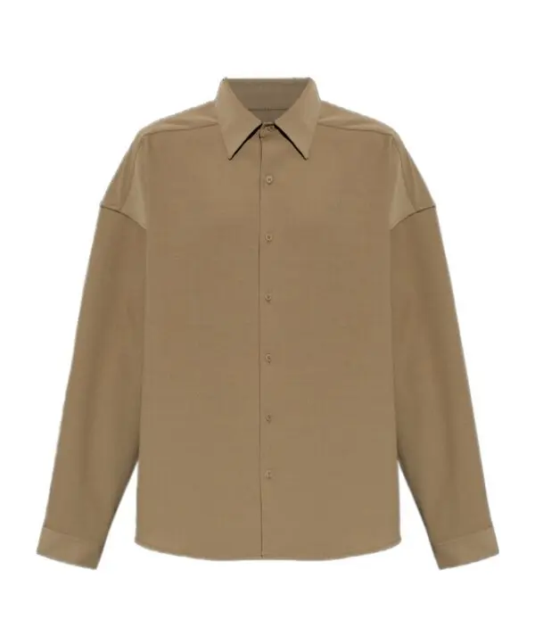 ENTIRE STUDIOS Long-sleeved Buttoned Shirt - Brown