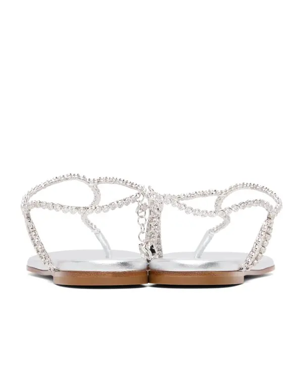 GIANVITO ROSSI Eternity Flip-flop Sandals - Silver